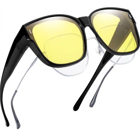 Accessories | New Night Vision Driving Glasses Yellow Tint Reduces ...